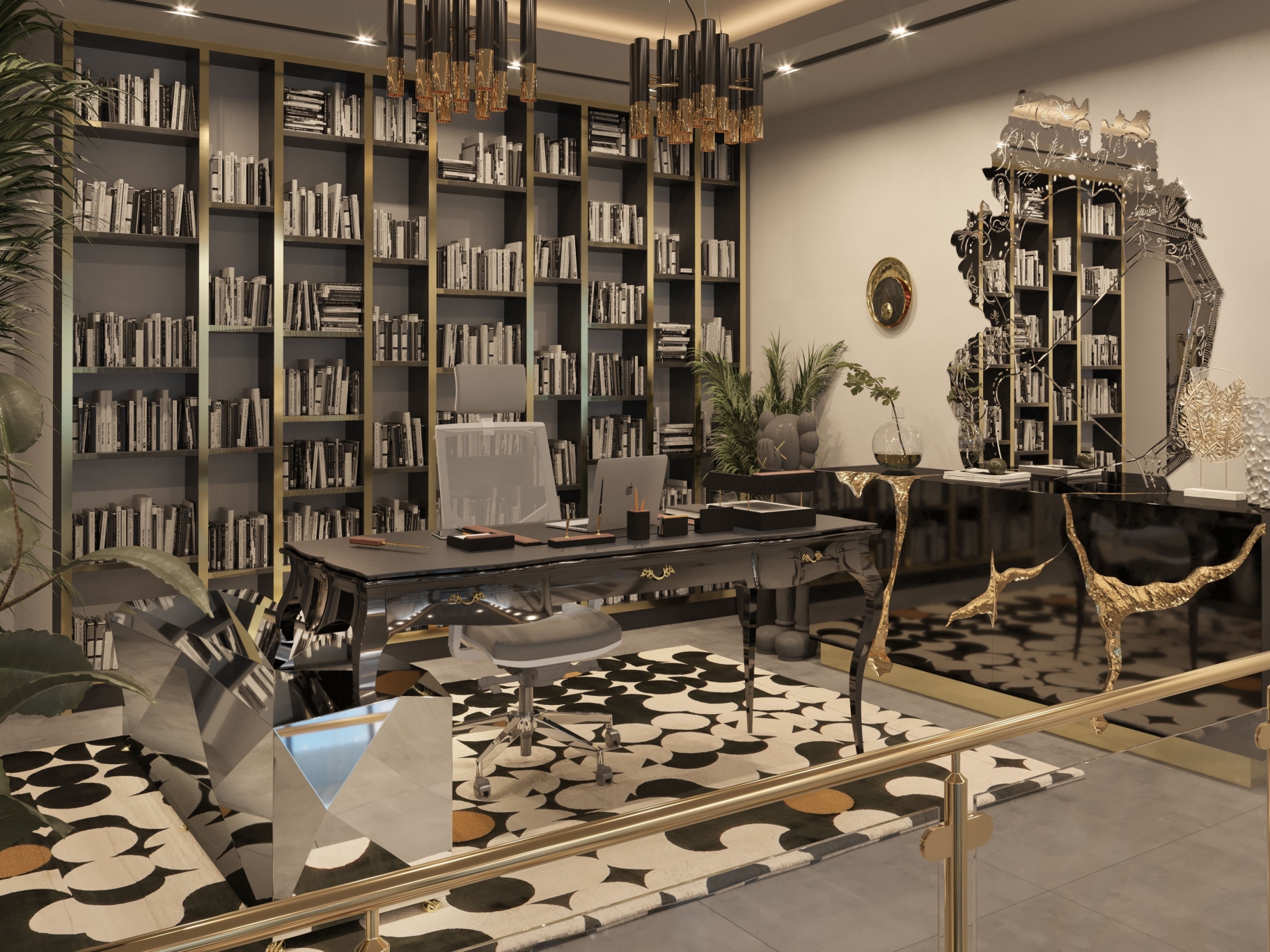 HOME OFFICE DECOR WITH YARSA MODERN RUG - ROOM BY ROOM - RUG'SOCIETY ...