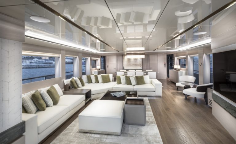 Elegant and Sober Luxury Yacht Interior Design by Hot Lab