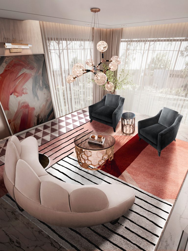 Barbie-Inspired Interiors With Contemporary Rugs