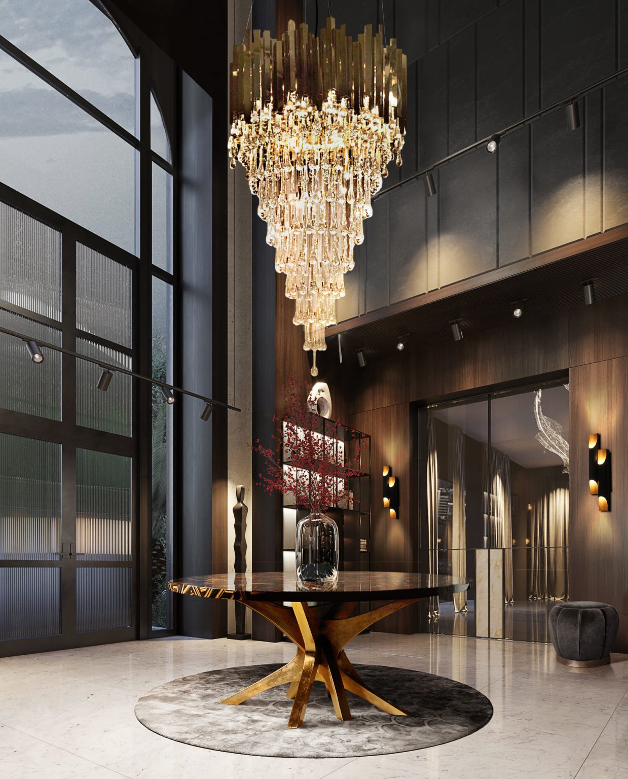 50 Luxury Entryways To Create a Striking Interior Decor