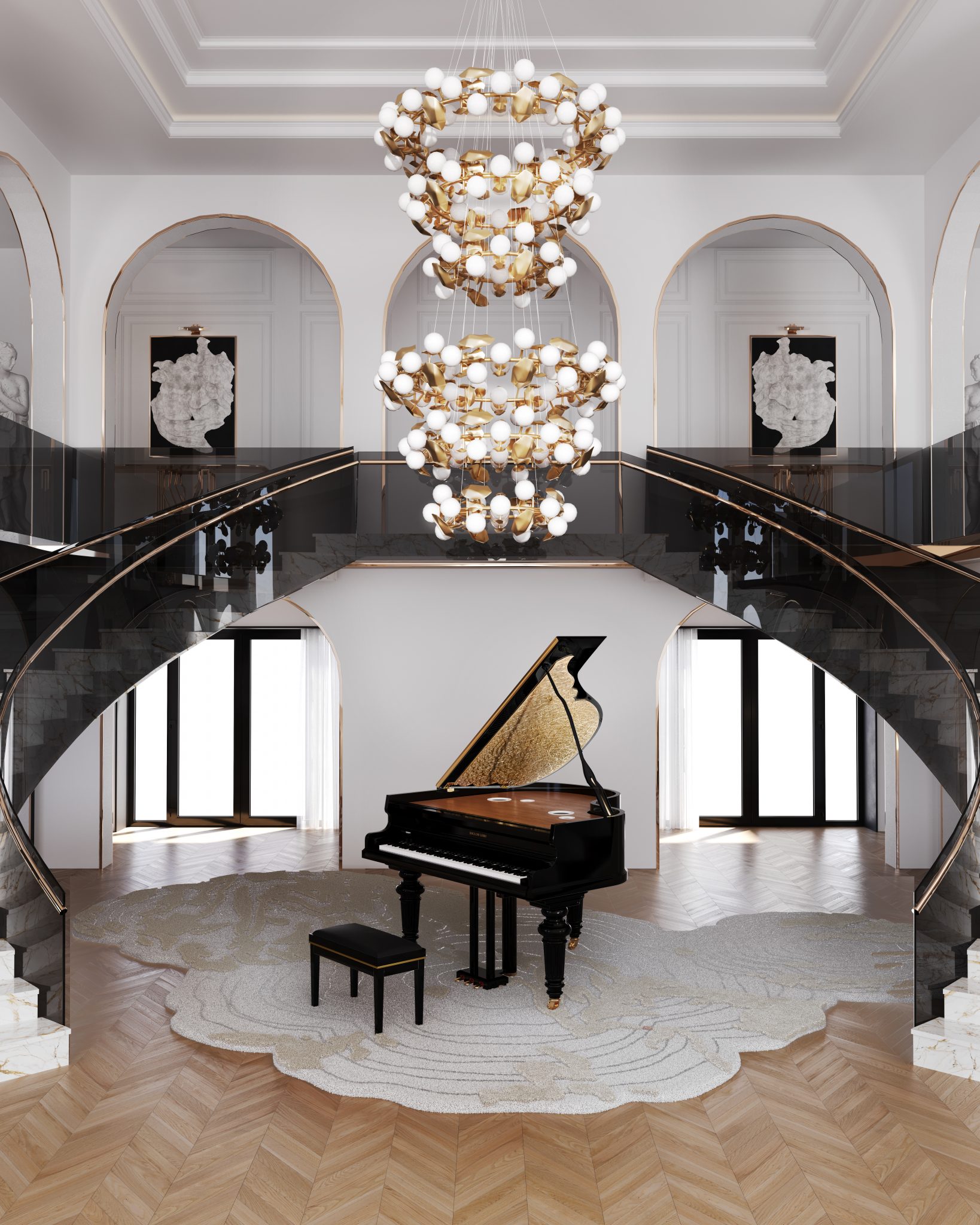 50 Luxury Entryways To Create a Striking Interior Decor