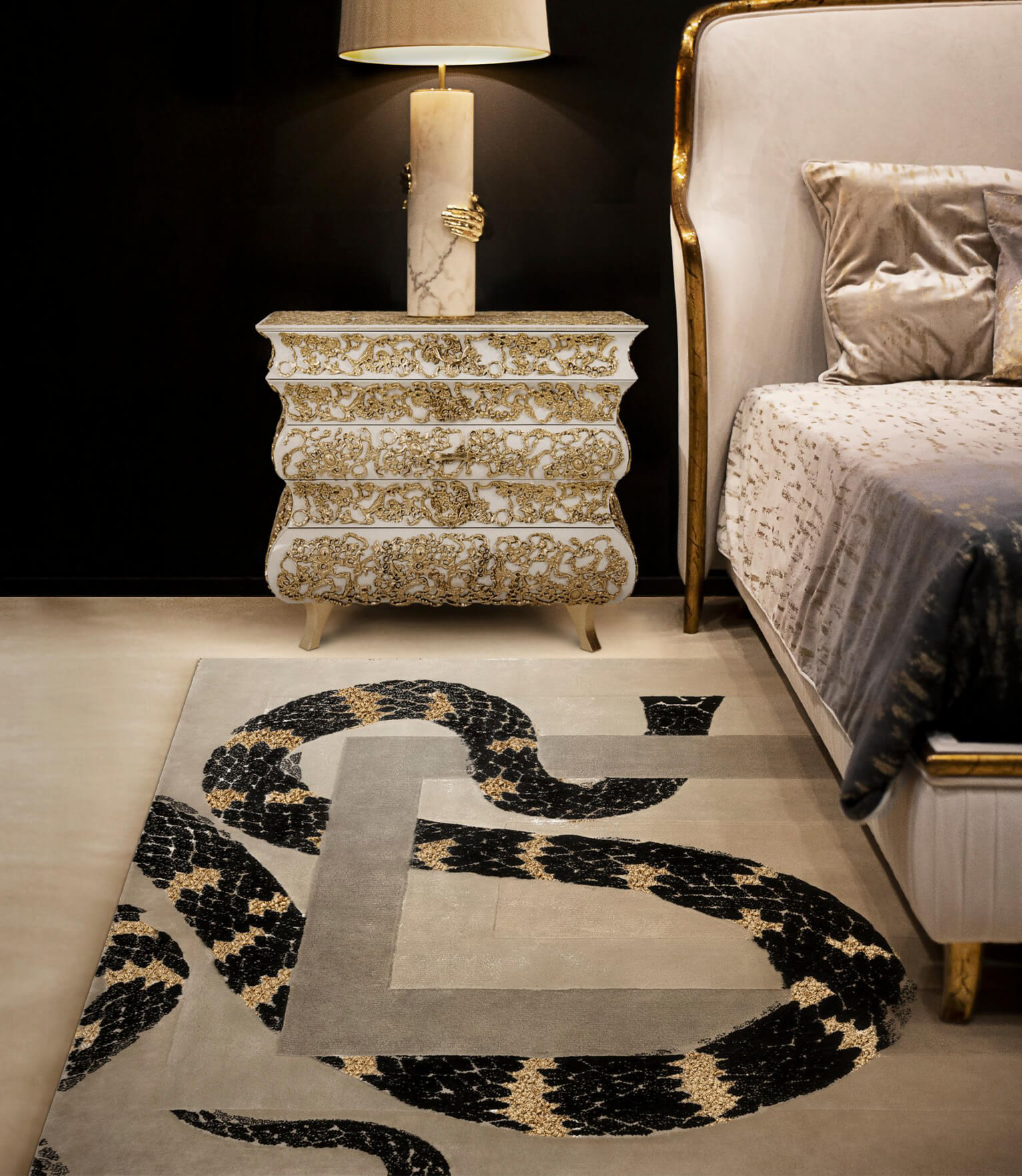 IMPERIAL SNAKE RUG - Neutral Collection | Rug'Society