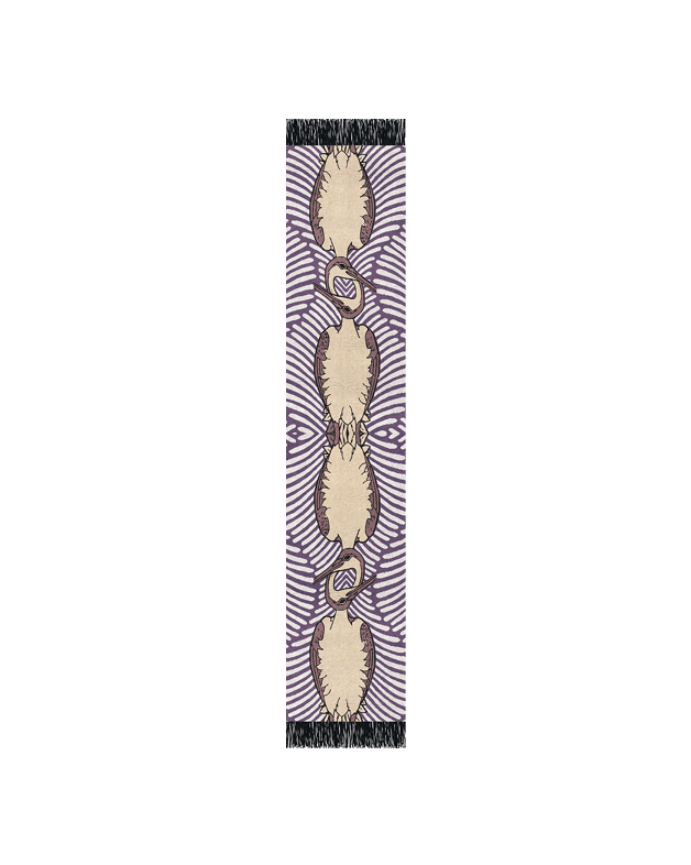 SAVANA Botanical Rug Design In Natural Wool and Silk by Rug'Society