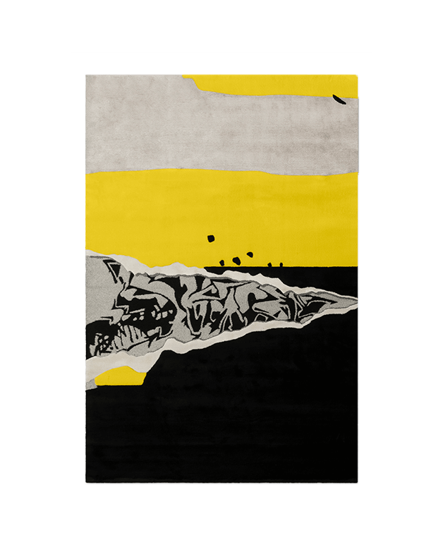 SAVANA Botanical Rug Design In Natural Wool and Silk by Rug'Society